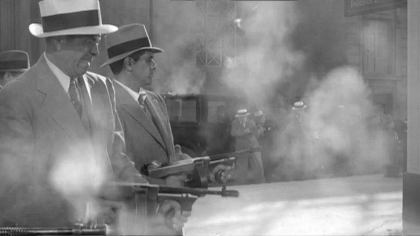 Al Capone Holding A Gun The Chicago Outfit Leadership Timeline 1910