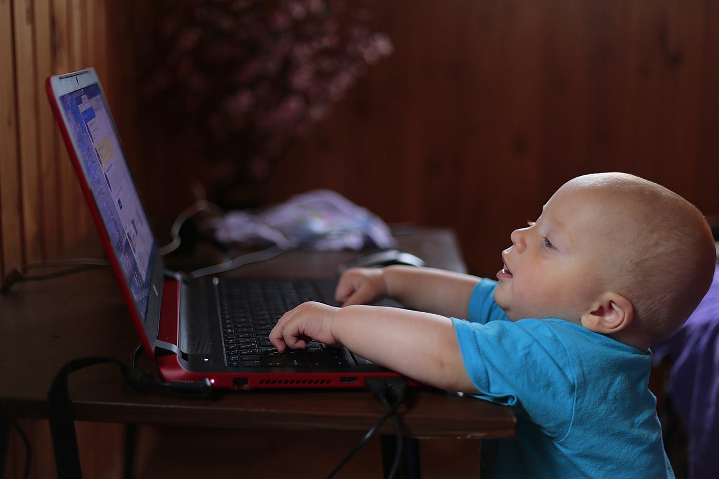Baby Studying Hard