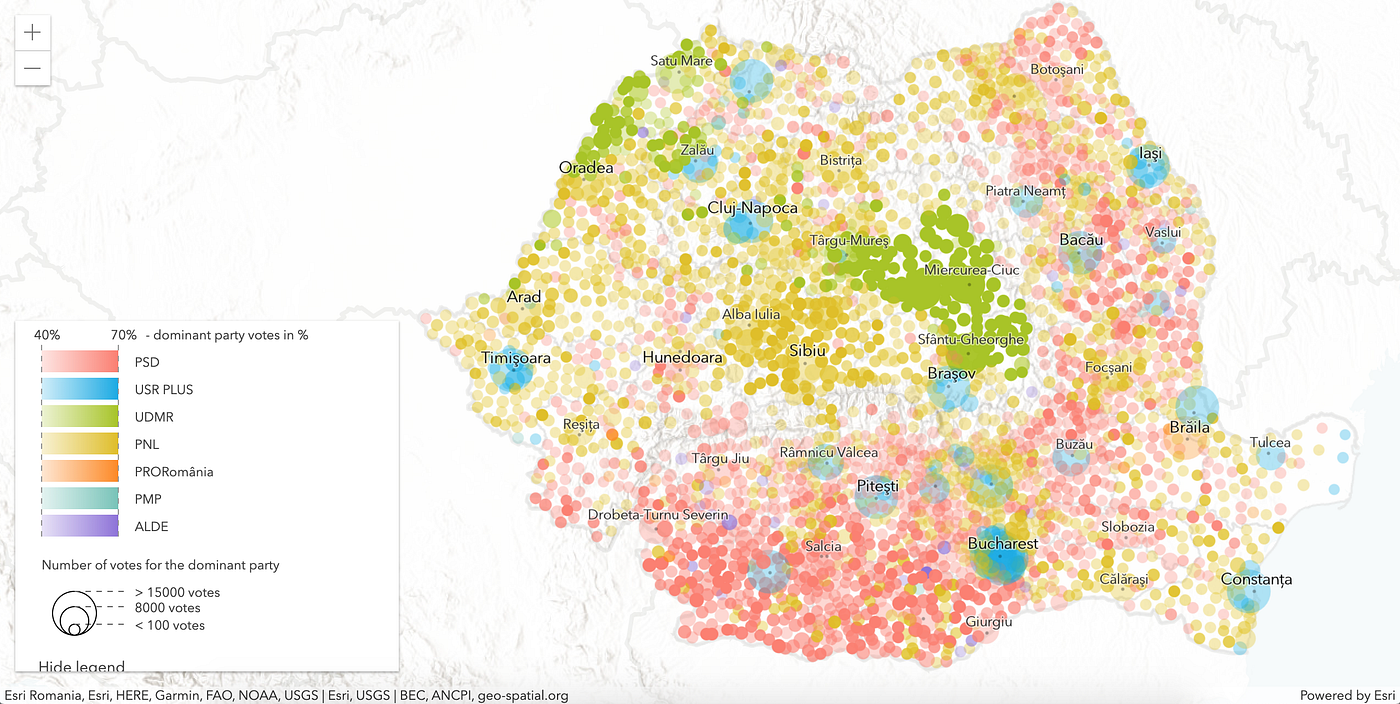 Romanian Political Map