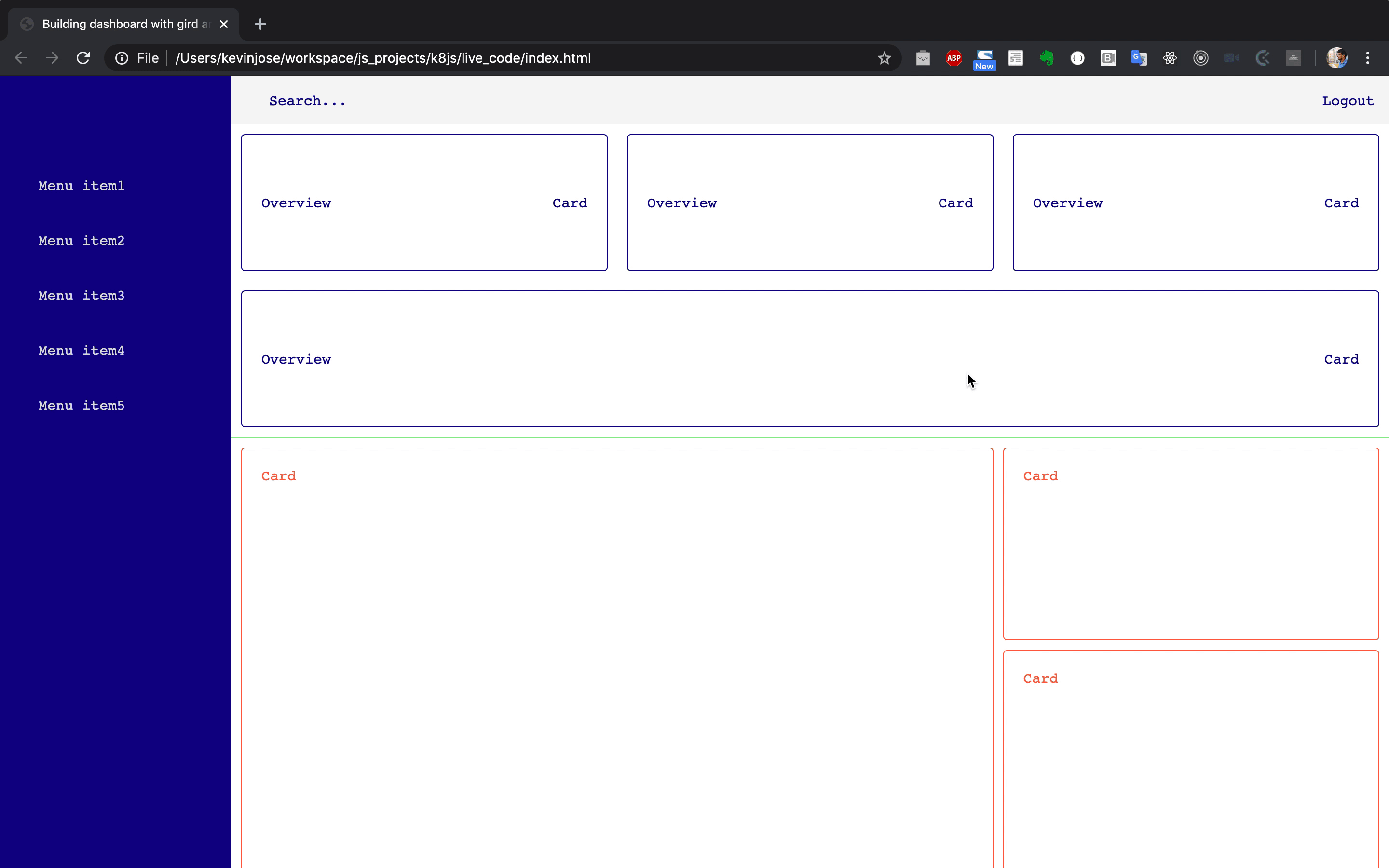 Using Css Flexbox For Dashboard Designs Using CSS Flexible Boxes