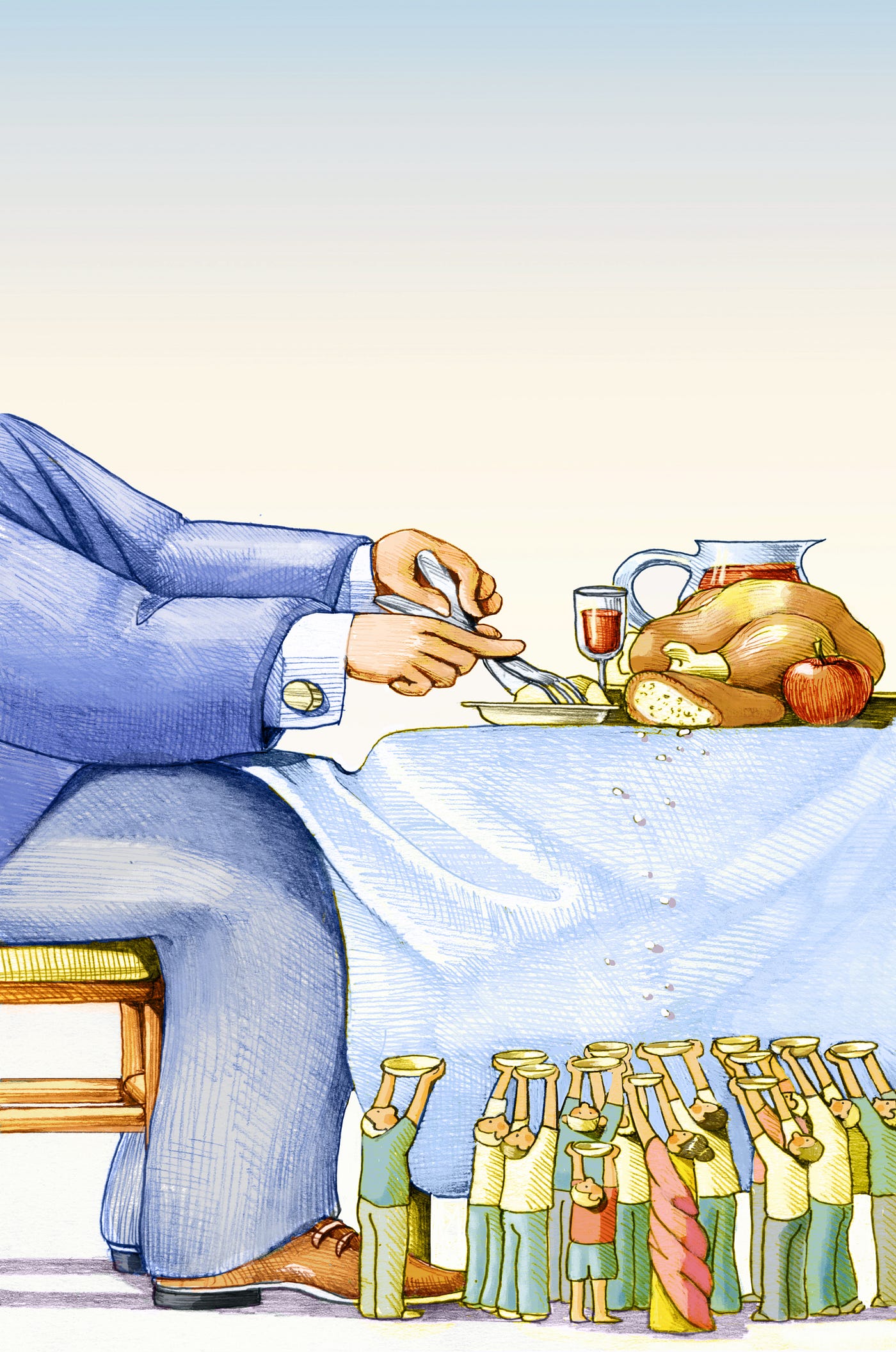 Poor People Working Hard