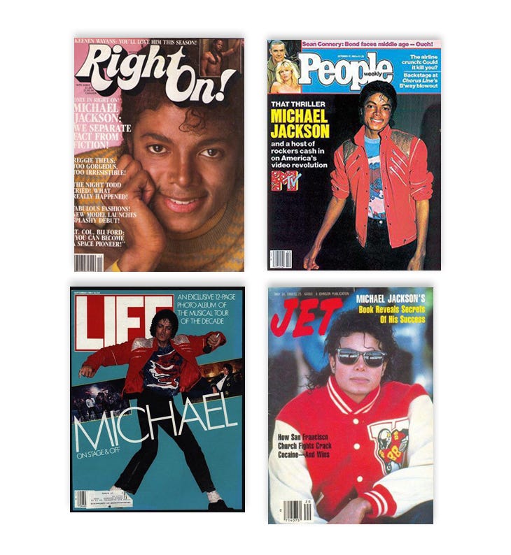 Michael Jackson 1980s Life Magazine