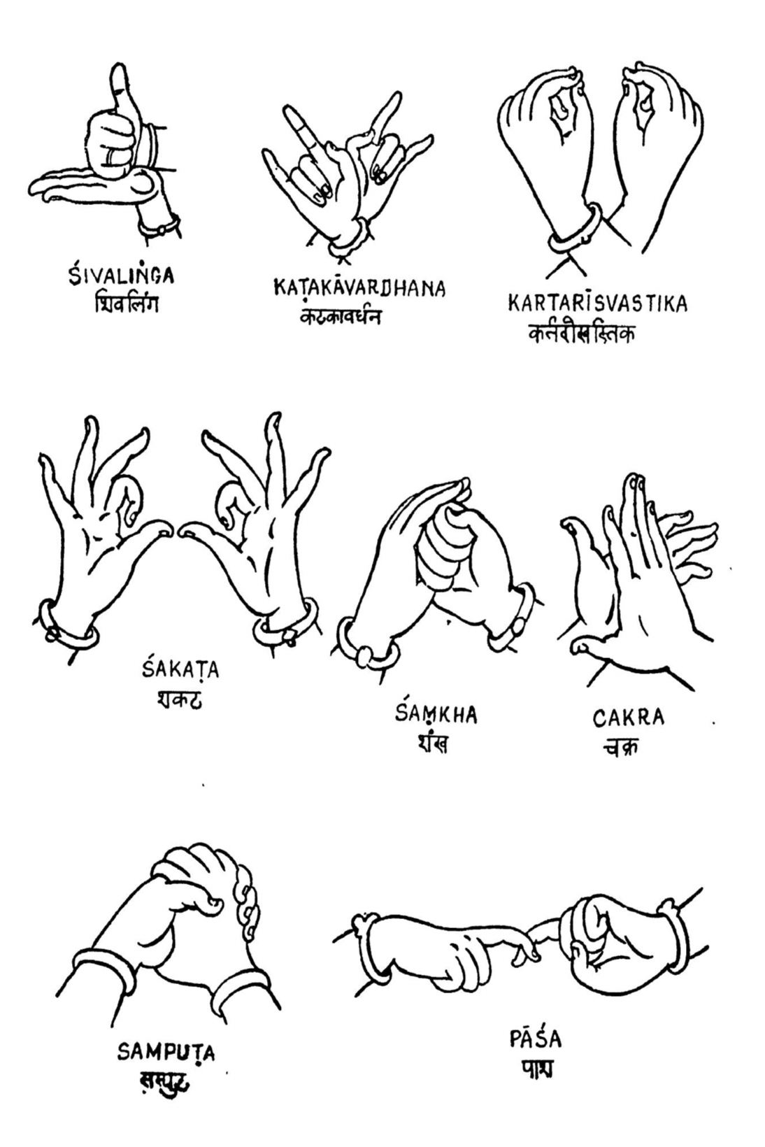 Bharatanatyam Mudras Double Hand Gestures
