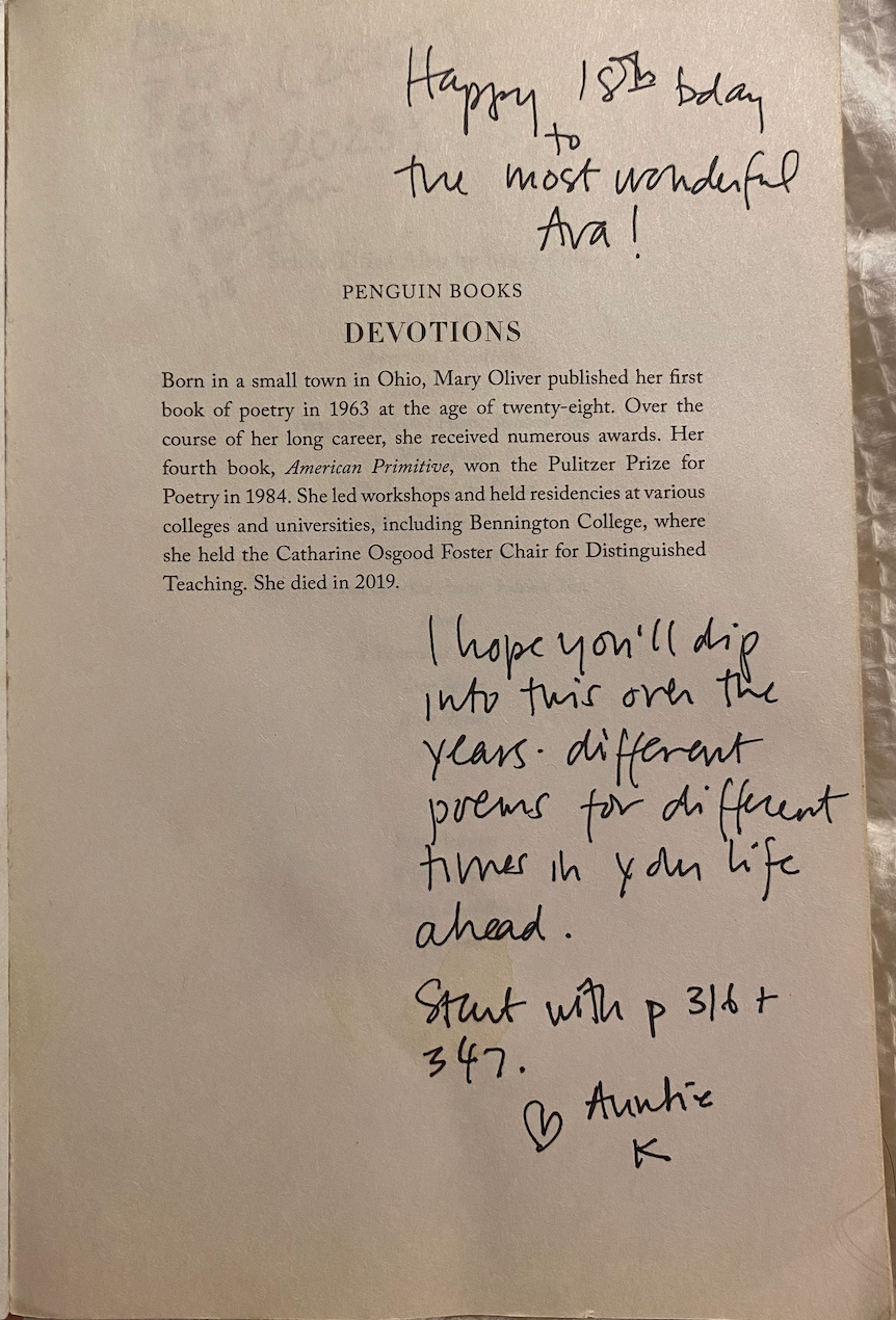 Mary Oliver On Love Best Sale