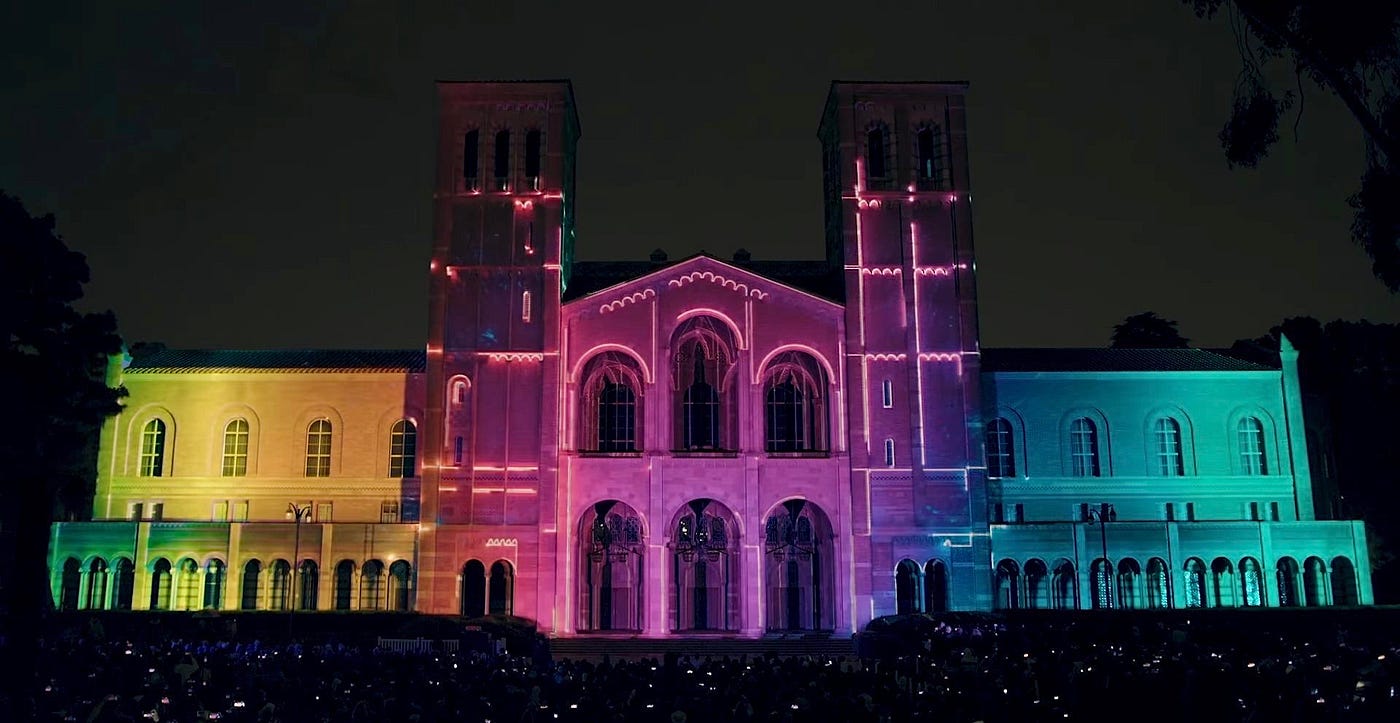 Ucla Campus At Night