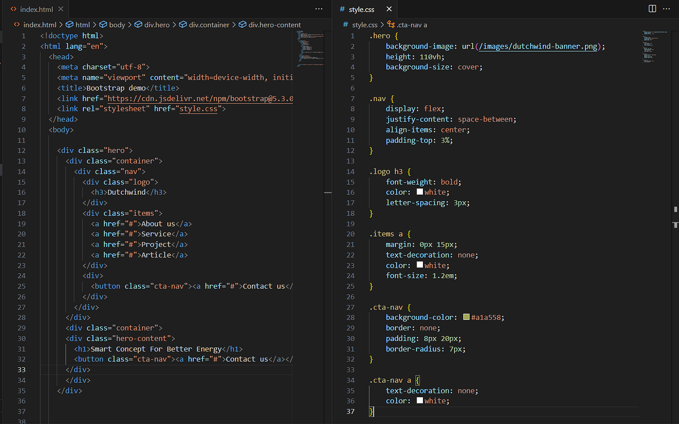 Build a Dutchwind Website with HTML & CSS