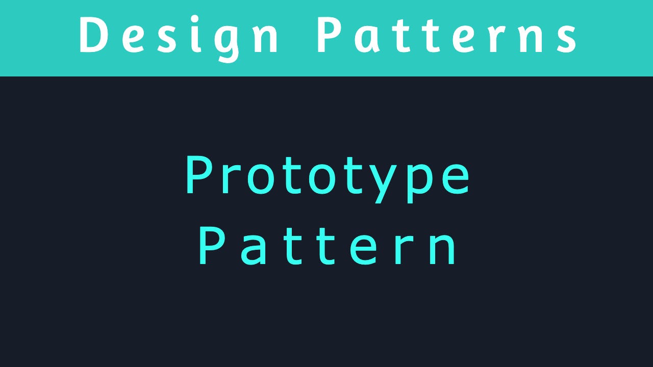 Creational Pattern Prototype