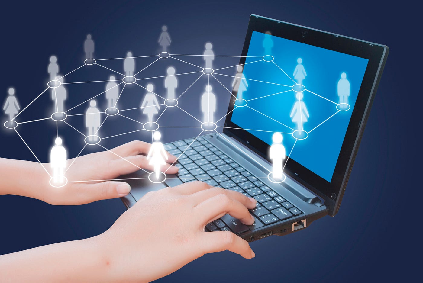 People Communicating Online
