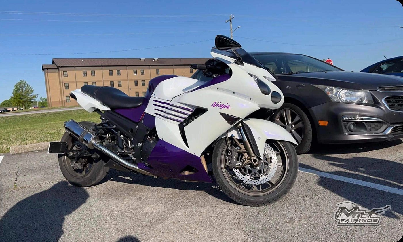 Purple Kawasaki Ninja