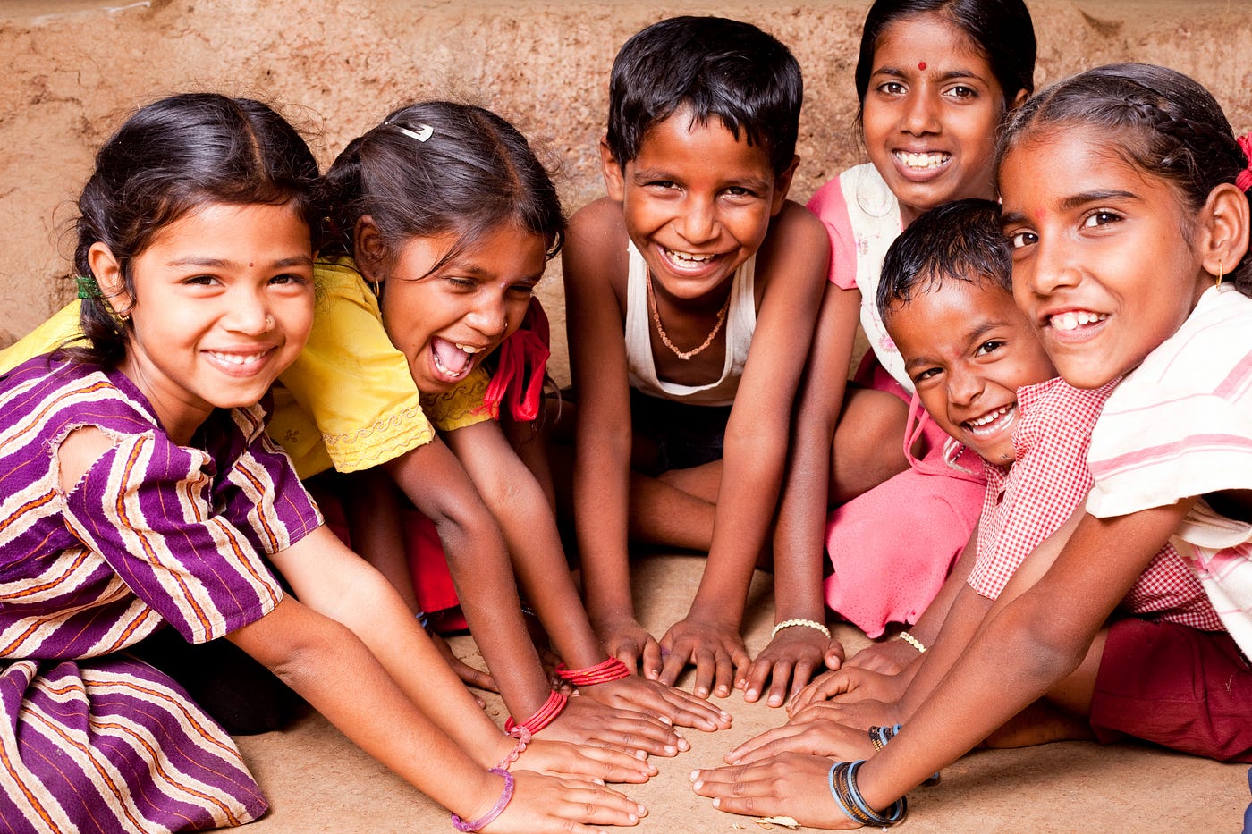 Poor Children Smiling