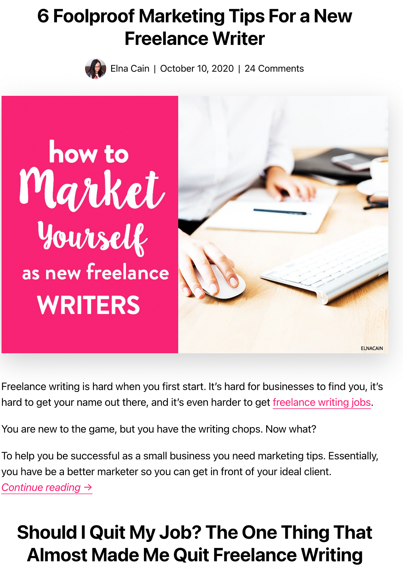 Freelance Writer