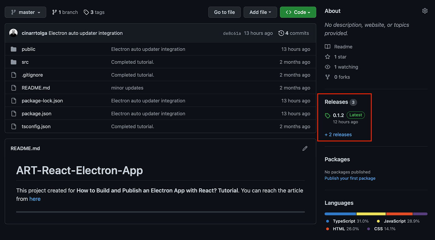 Autoupdater Electron