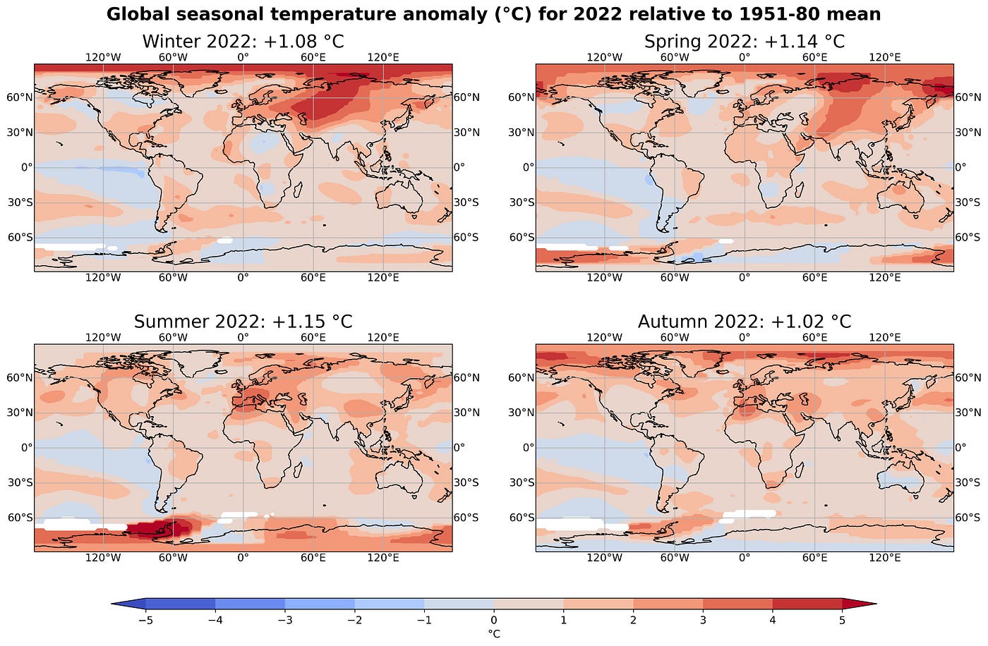 Global Temperature Anomaly Map