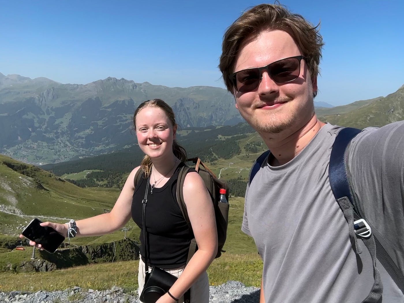 Couple Backpacking Europe
