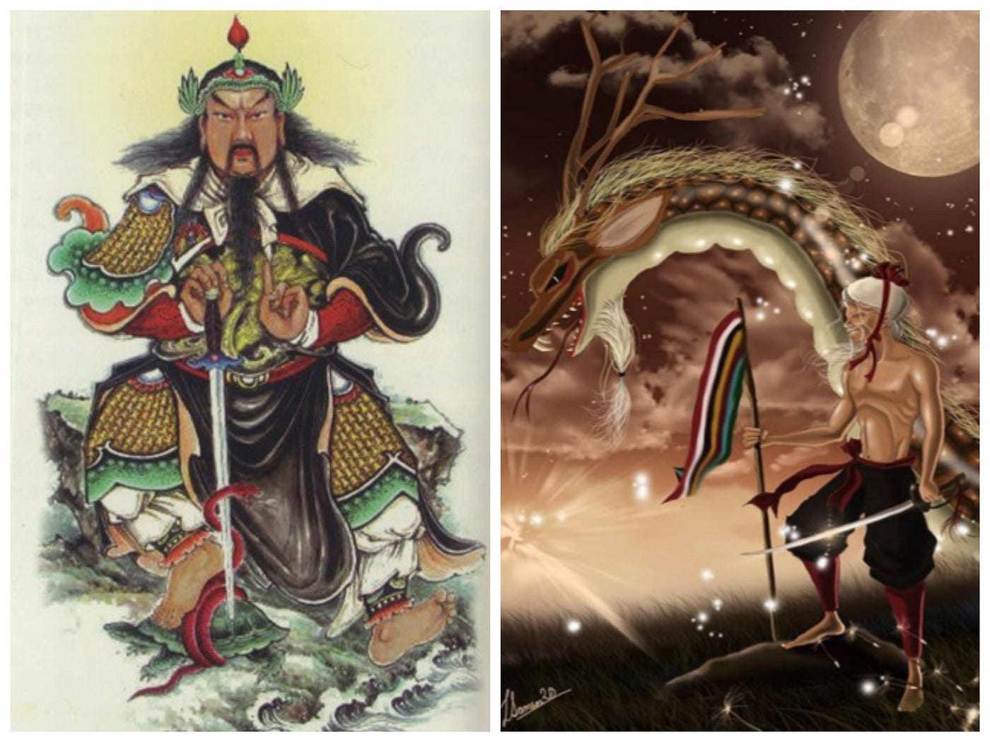 Chinese God Of War Art