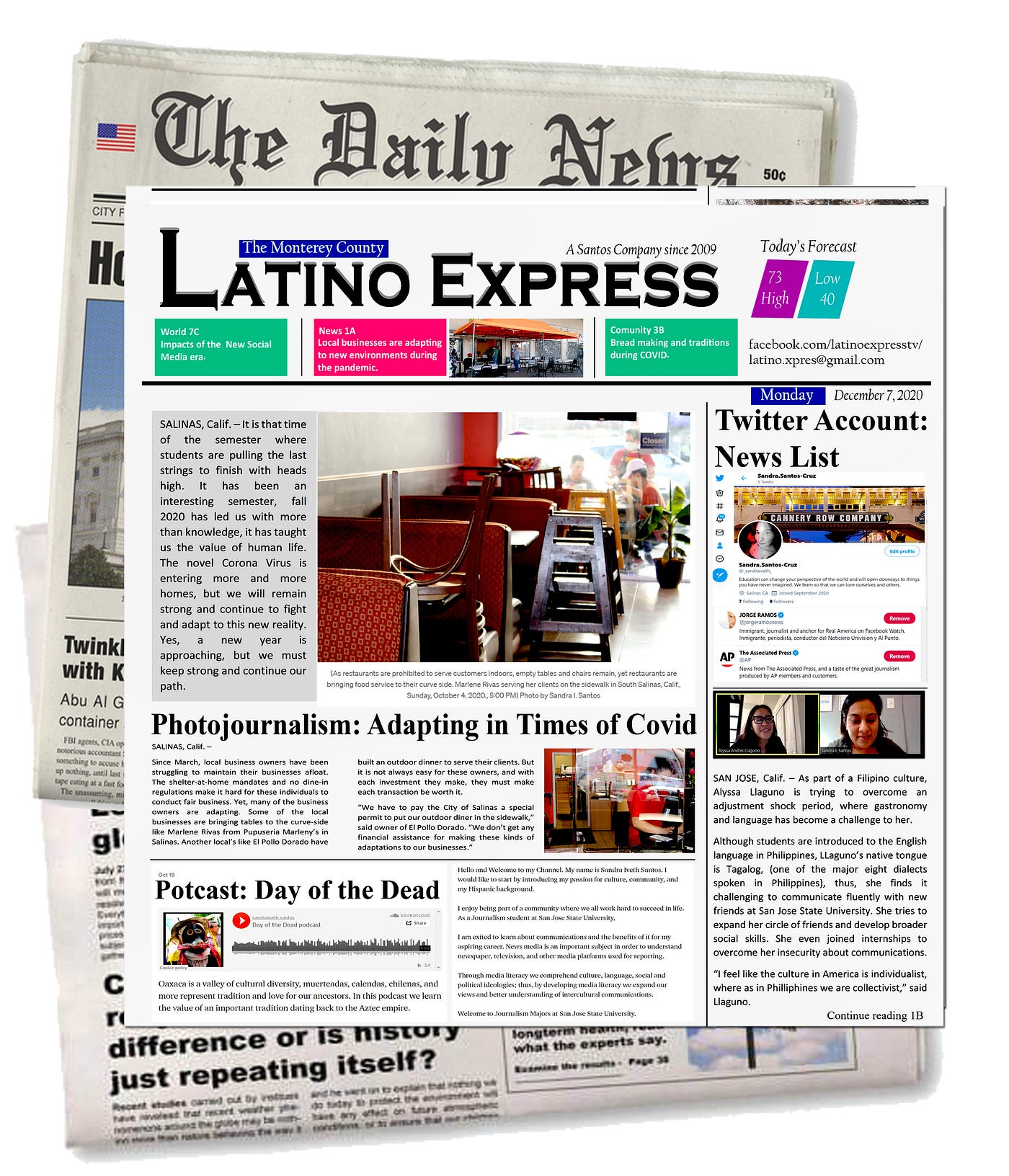 Newspaper Front Page Design