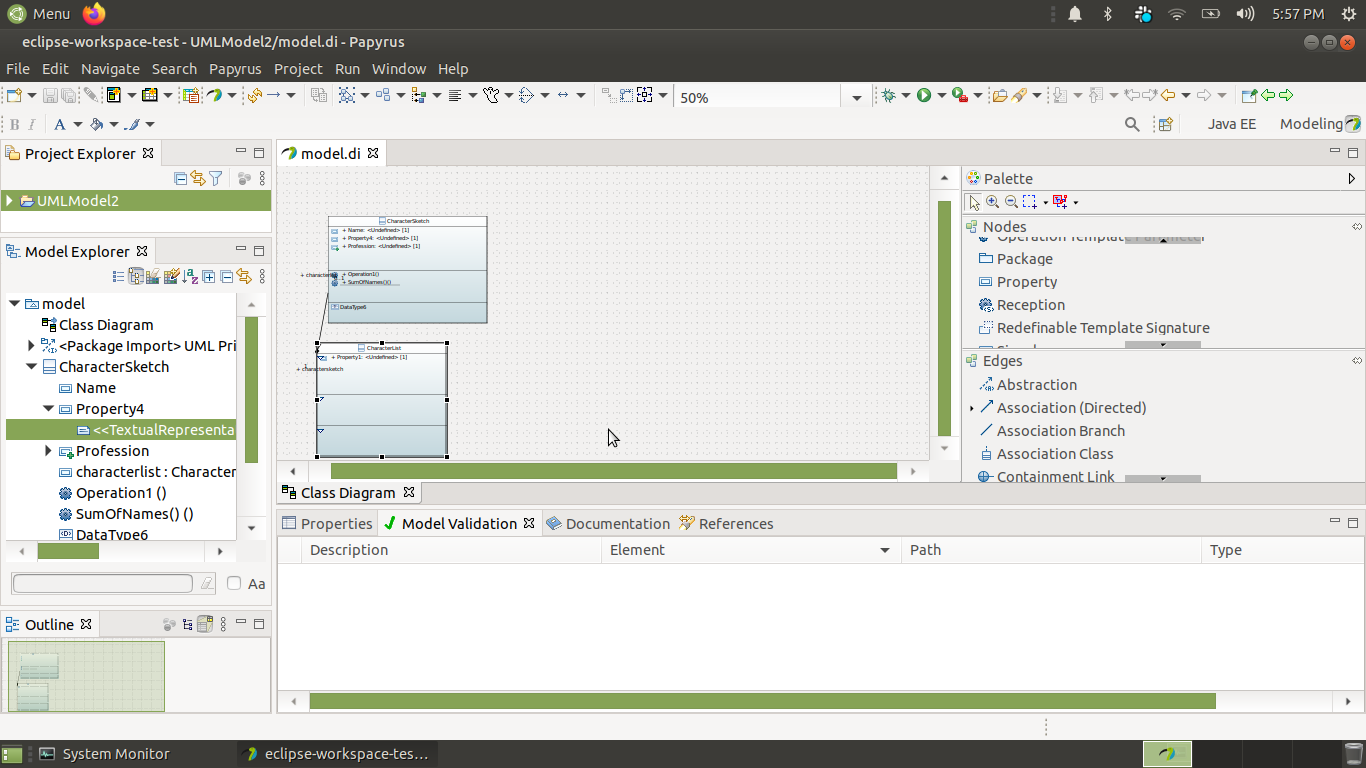 How To Draw Class Diagram In Papyrus