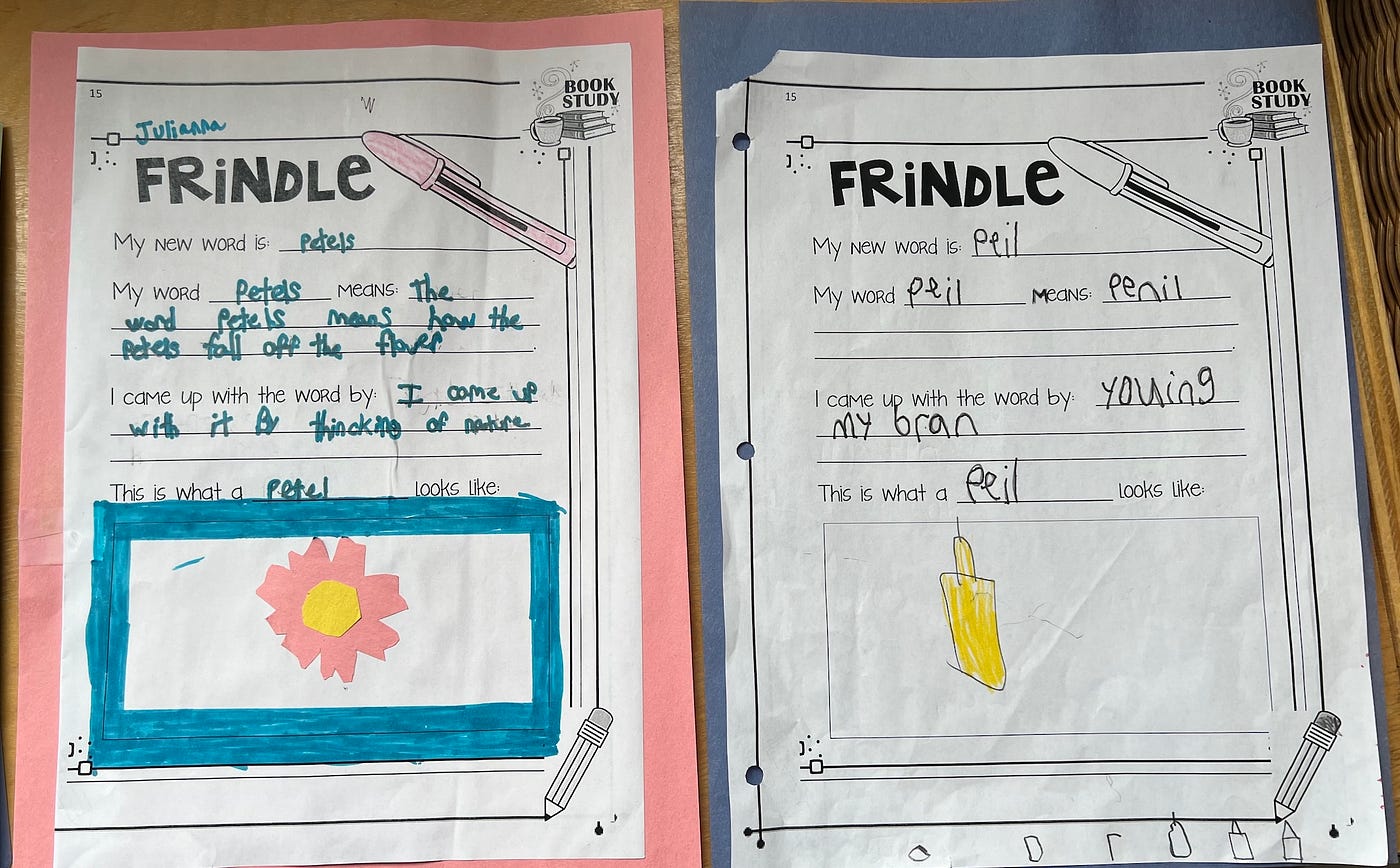 Hojas De Trabajo De Frindle