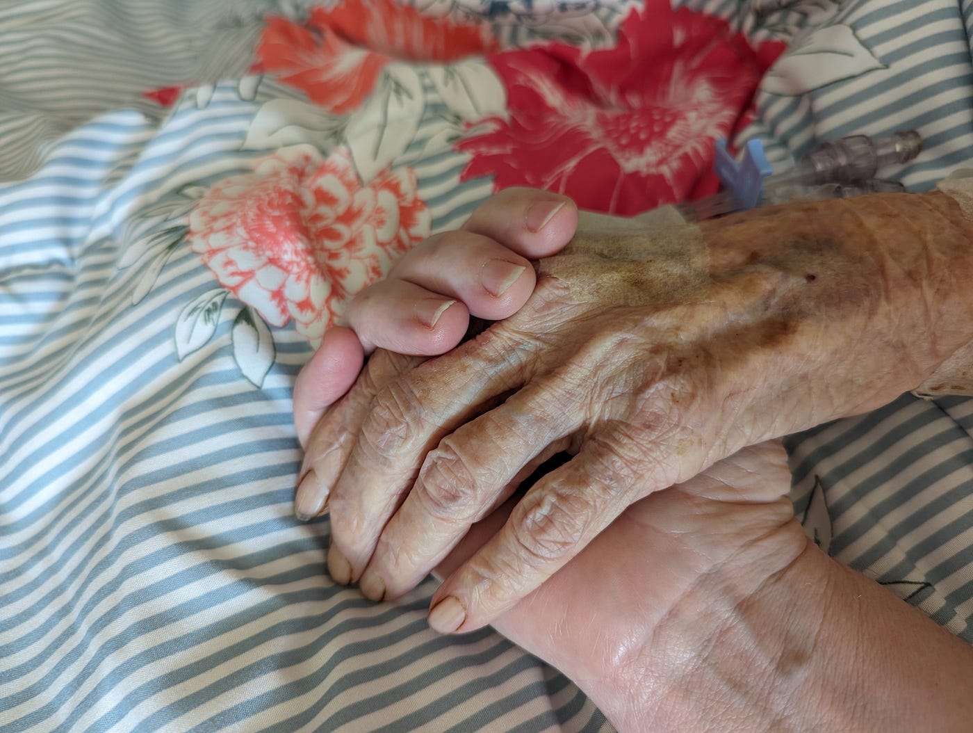 Woman At Peace On Deathbed