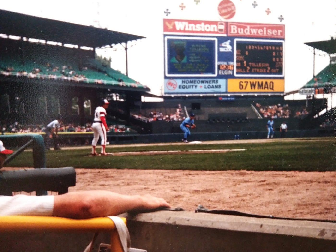Comiskey Park Scoreboard Birthday Messages