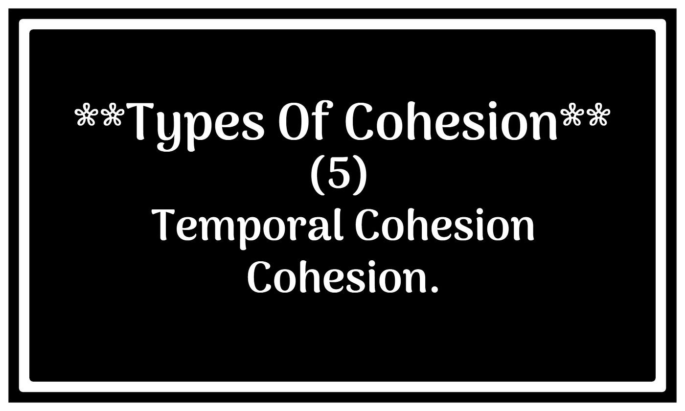 Cohesion Definition