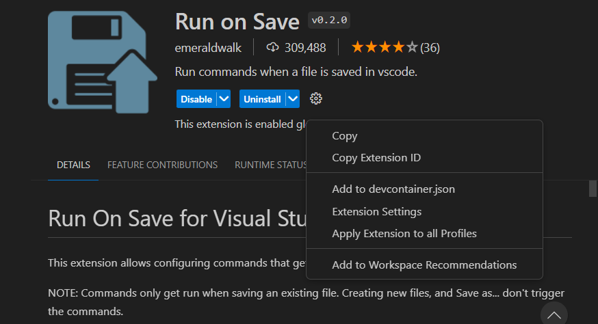 Runonsave 🎁) Config Options For Specifying What Gets Run 'on Save'