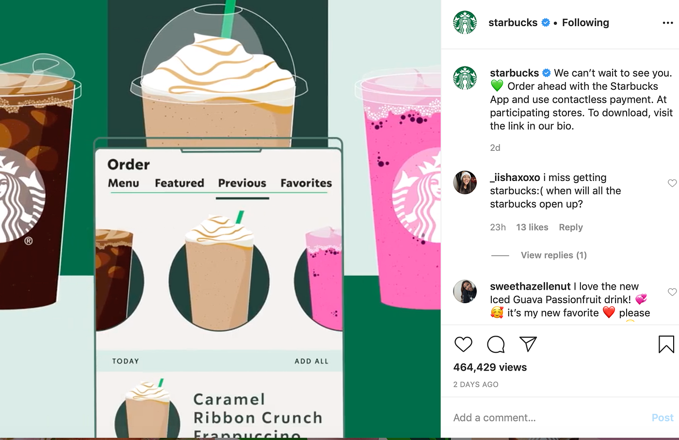 Starbucks Coffee Instagram