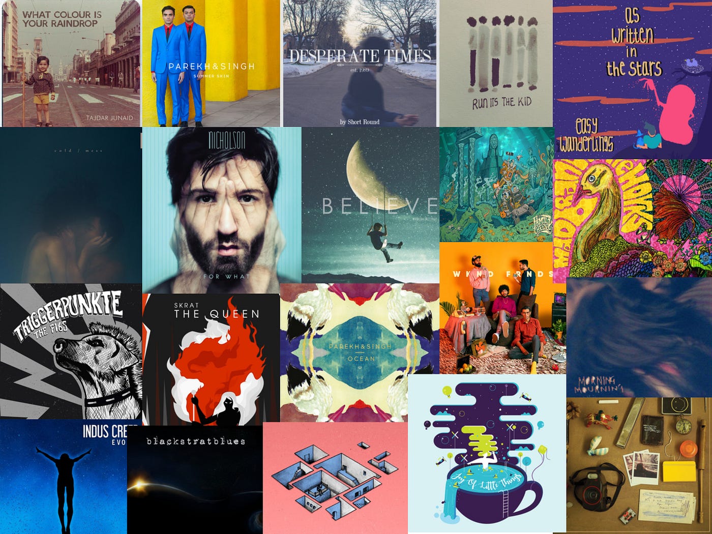 Indie Music Collage