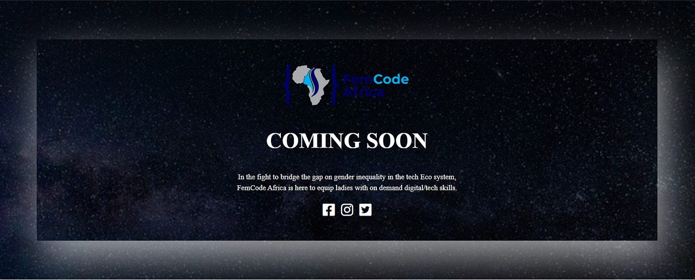 Coming Soon Website