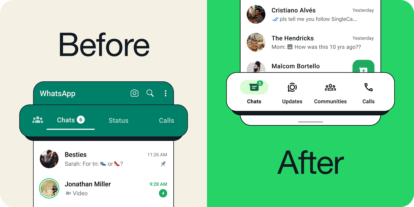 Disfruta De Material Design Whatsapp