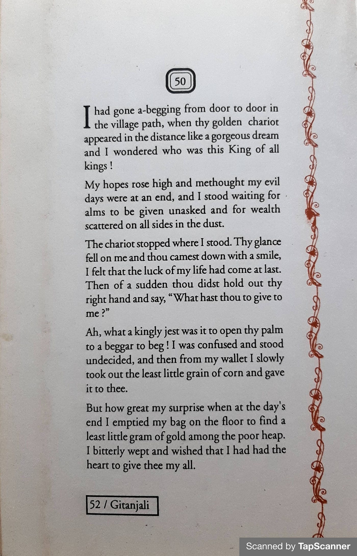 Poems Of Rabindranath Tagore