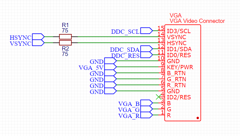 Vga To Component Schematic