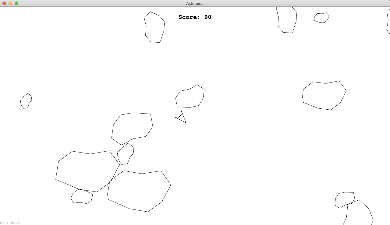 Asteroid 2d Line Drawing