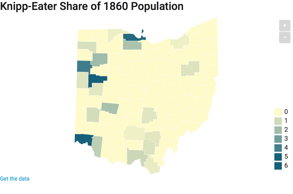 German Immigrants Map