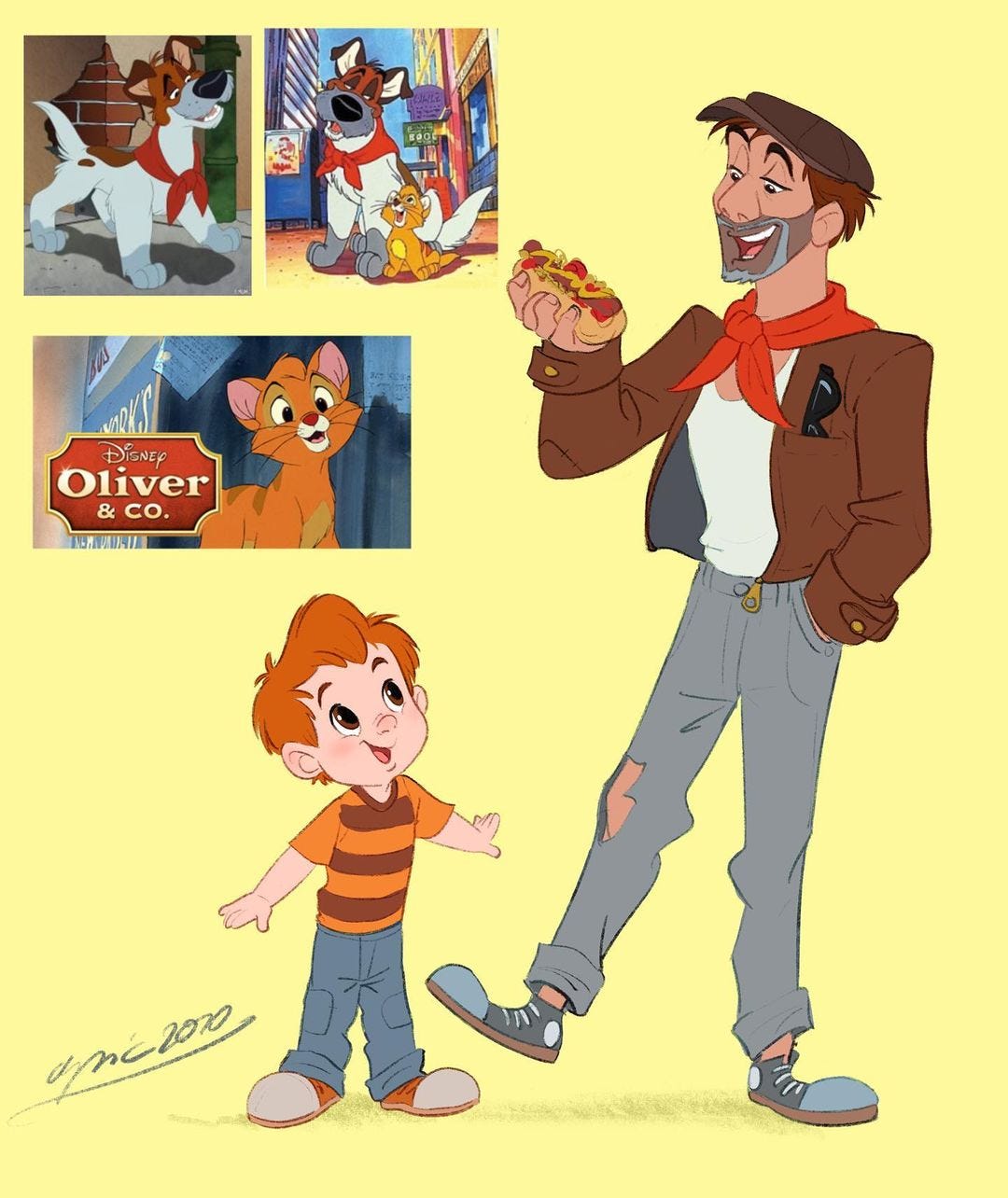 Oliver And Company Human Art Disney Love 20 Adorable Photos Of