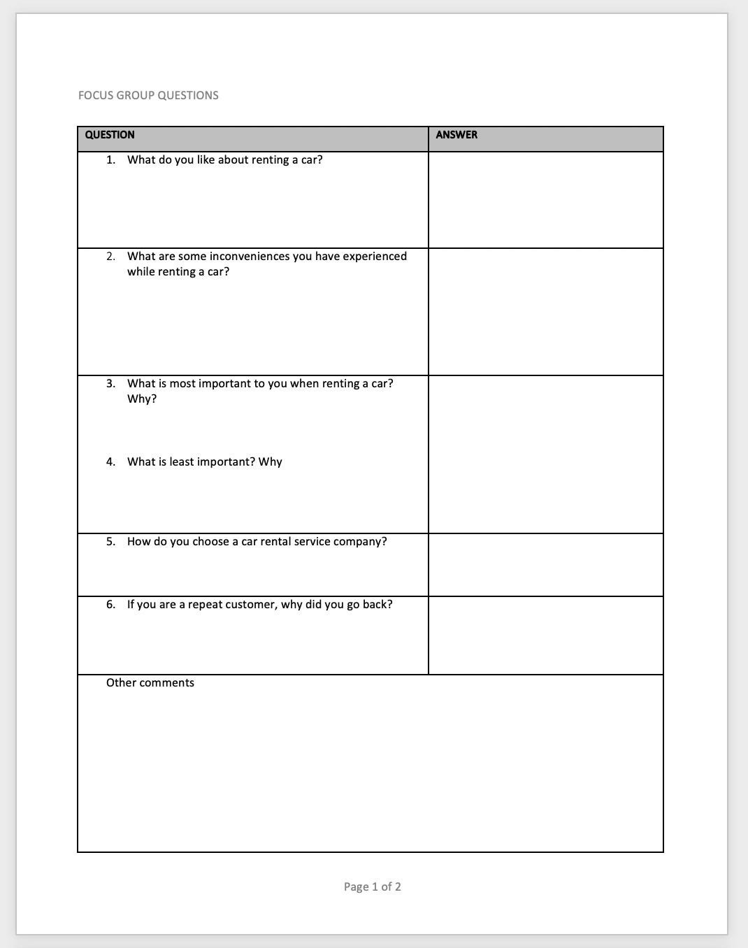 Company Example Oof A Focus Group Outlet | emergencydentistry.com