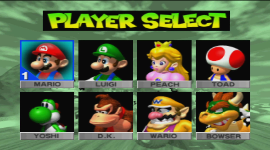 Mario Kart Super Circuit Characters Mario Kart: Super Circuit (2001)