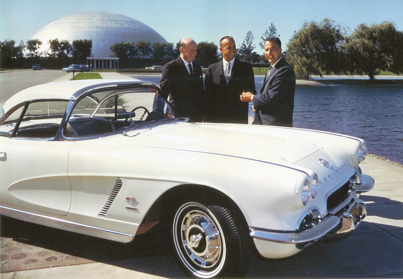 Neil Armstrong Corvette Picture 60s