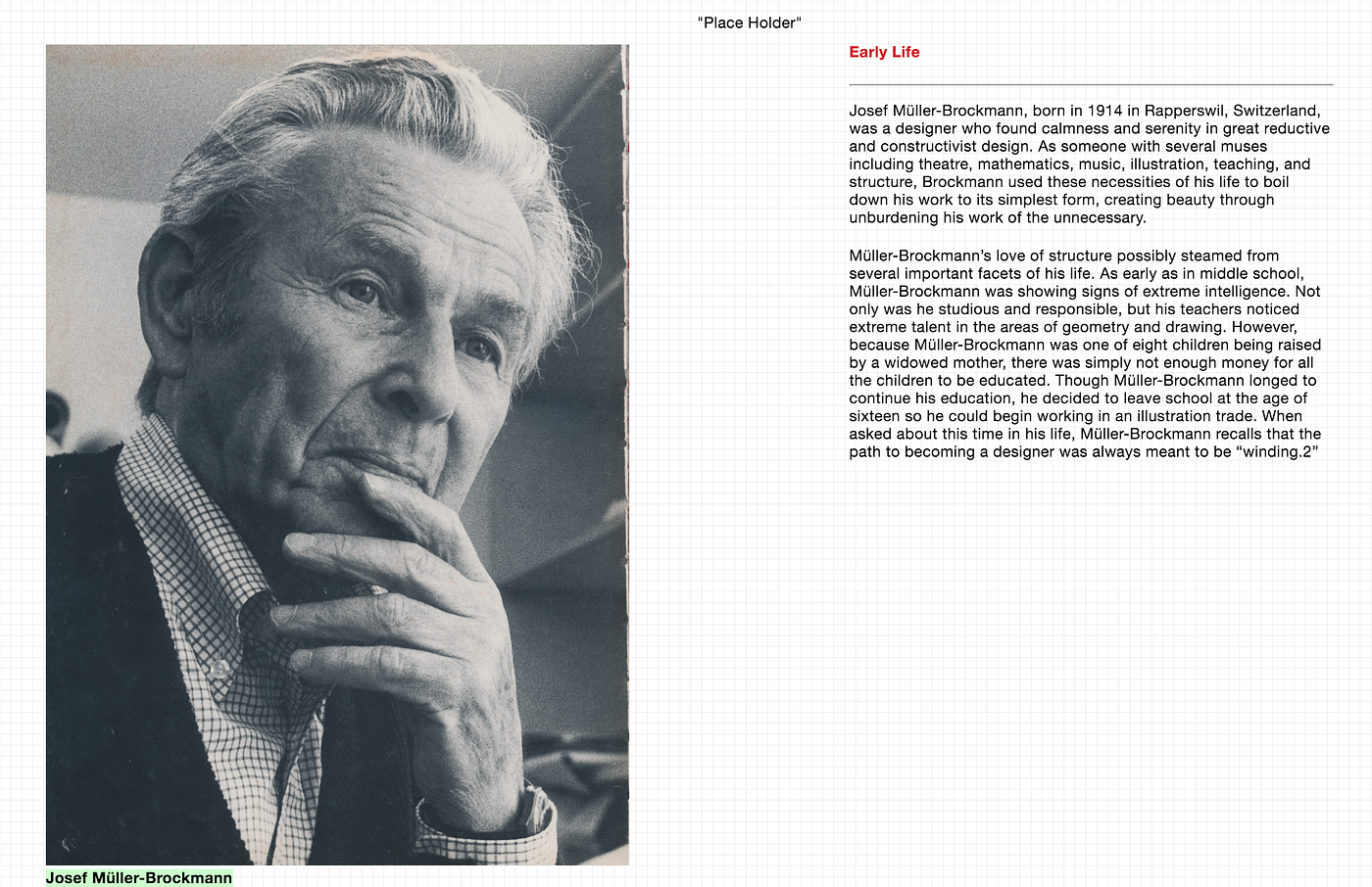 Josef Muller Brockmann Portrait