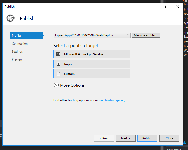 Nodejs Express Application In Visual Studio 2019 Getting Started
