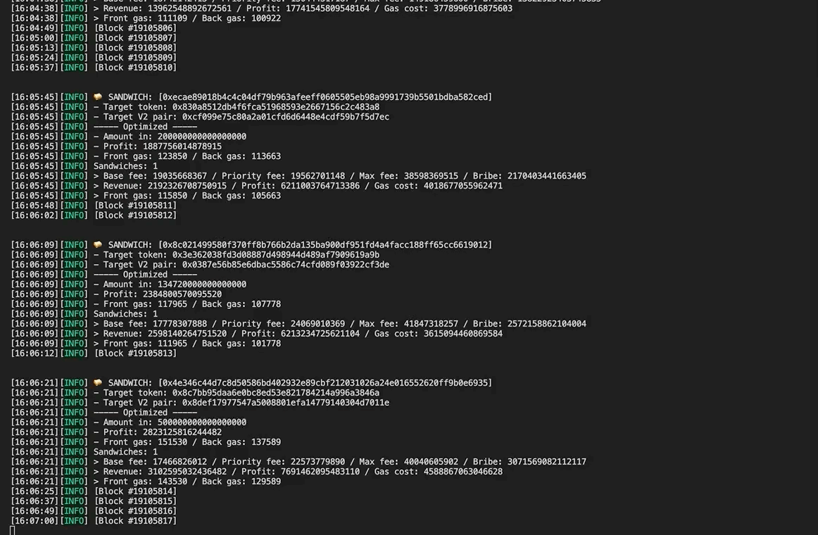 🥪 Sandwich Hunter Bot – Real-Time Mempool Sandwich Trading Tool · GitHub