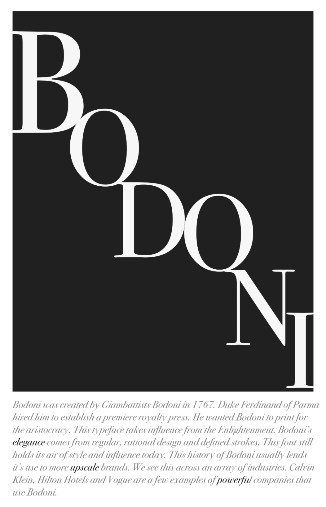 Bodoni Poster Font