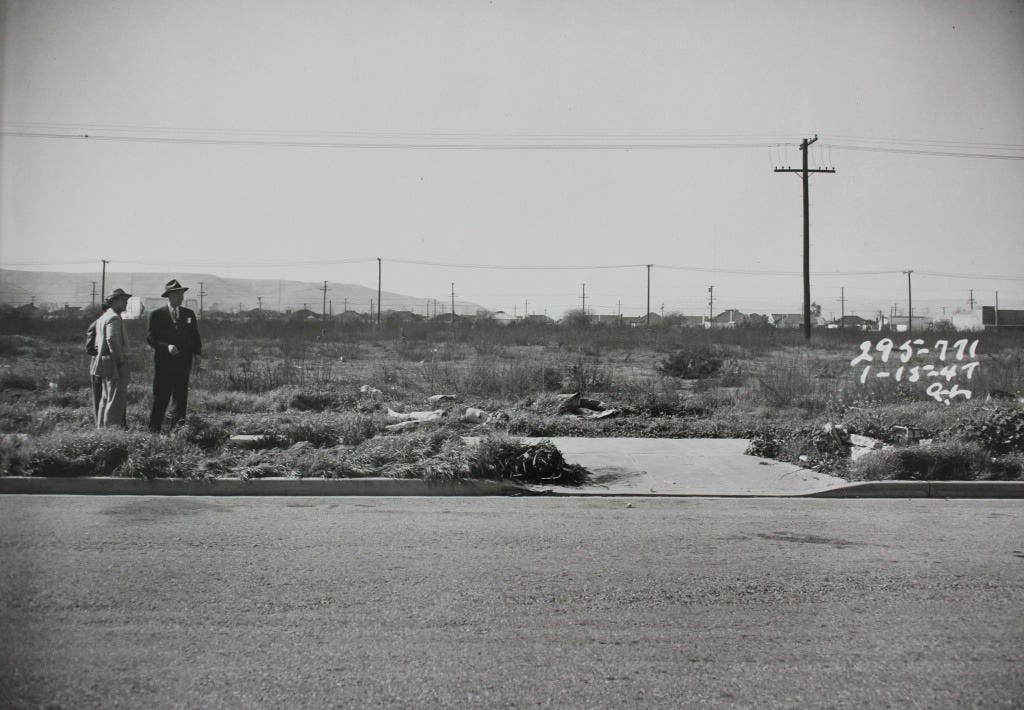 Elizabeth Short Crime Scene