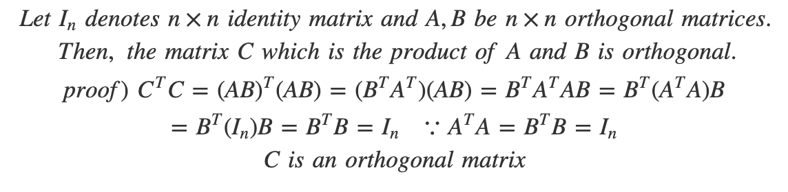 Orthogonal Matrix