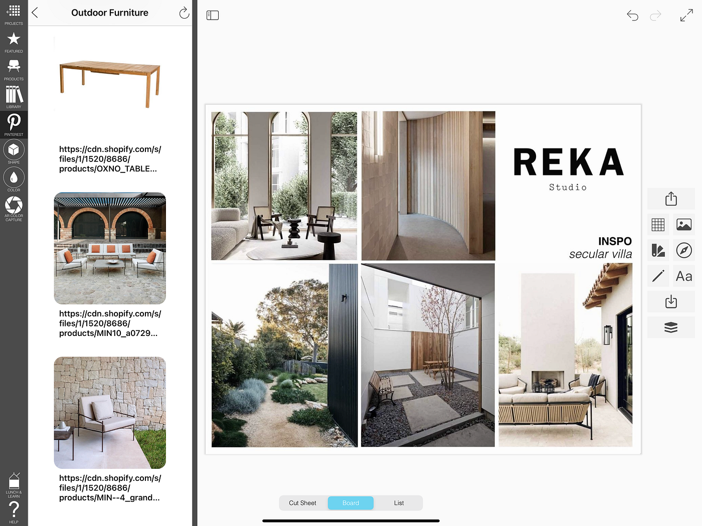 Architectural Design Concept Board