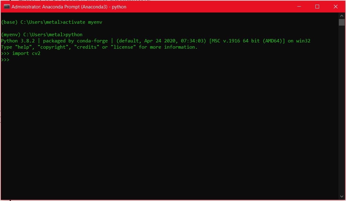 Installing Opencv On Windows Through Anaconda How To Fix Solving Java