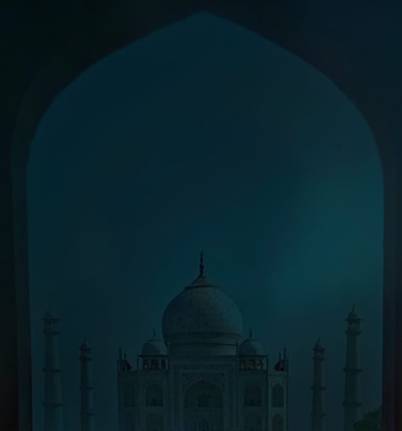 Taj Mahal Colour In Night
