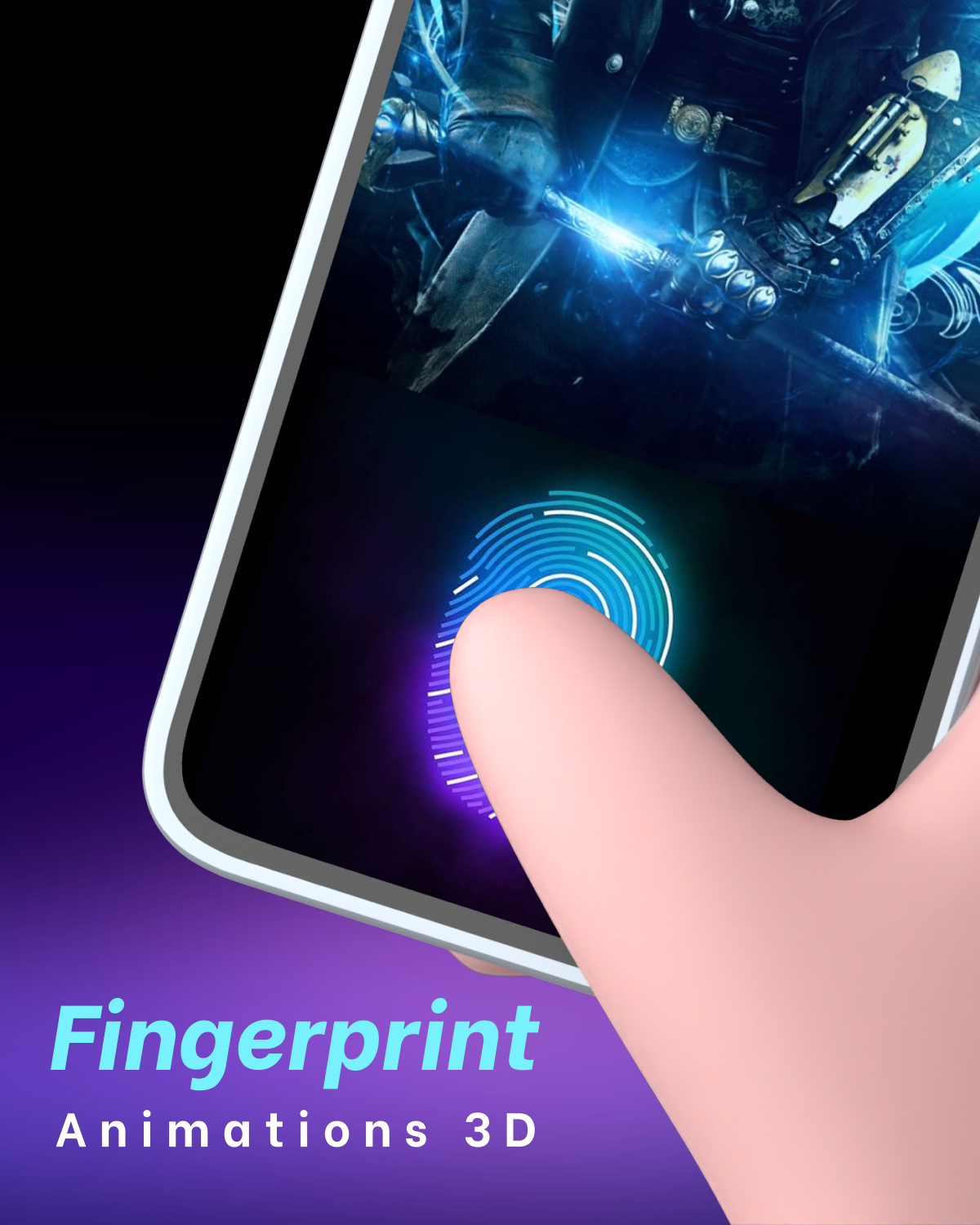 Fingerprint Wallpaper 3d