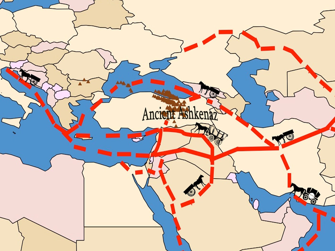 Ashkenazi Descendents On A Map Ashkenazi Ashkenazi Jews Historical