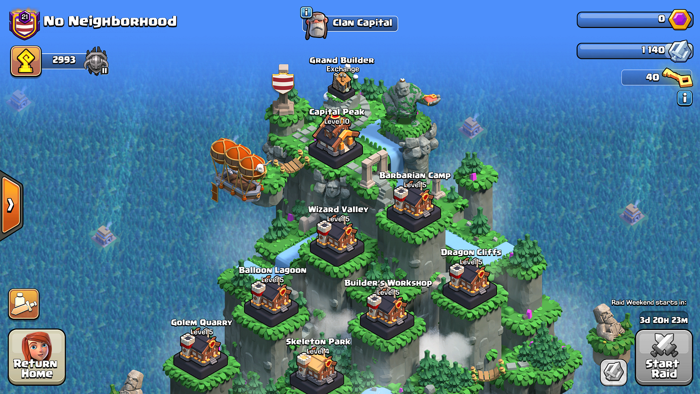 Clash Of Clans Dragon Cliffs